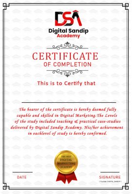 DSA- Digital Marketing Course | Training | Institute | In Ahmedabad